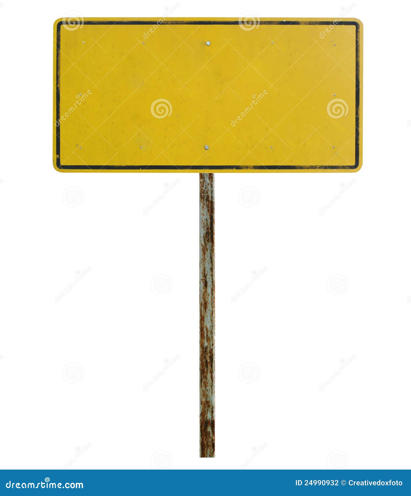 Old blank traffic sign stock photo. Image of danger, blank - 24990932