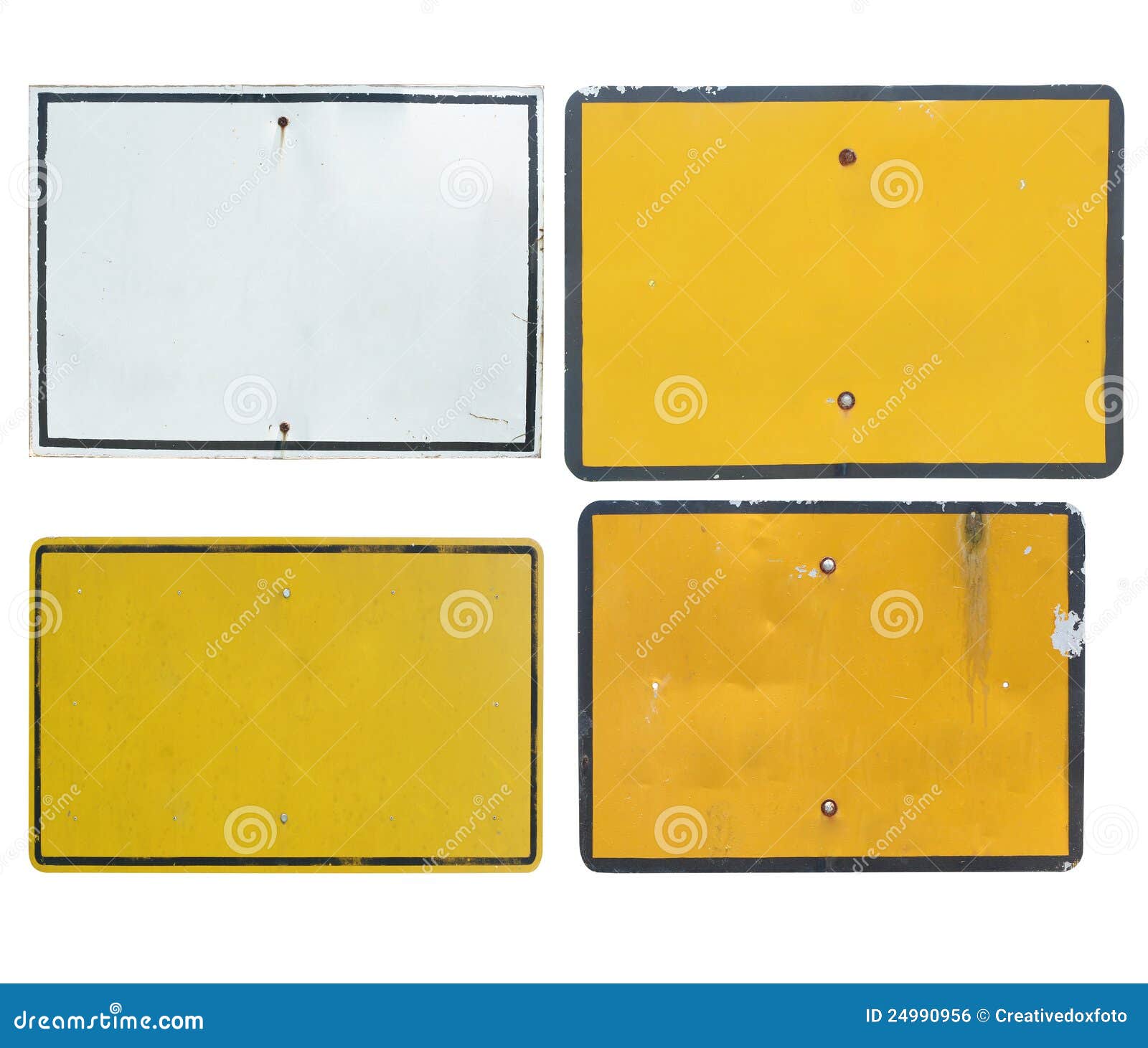 Old blank traffic sign stock photo. Image of construction - 24990956