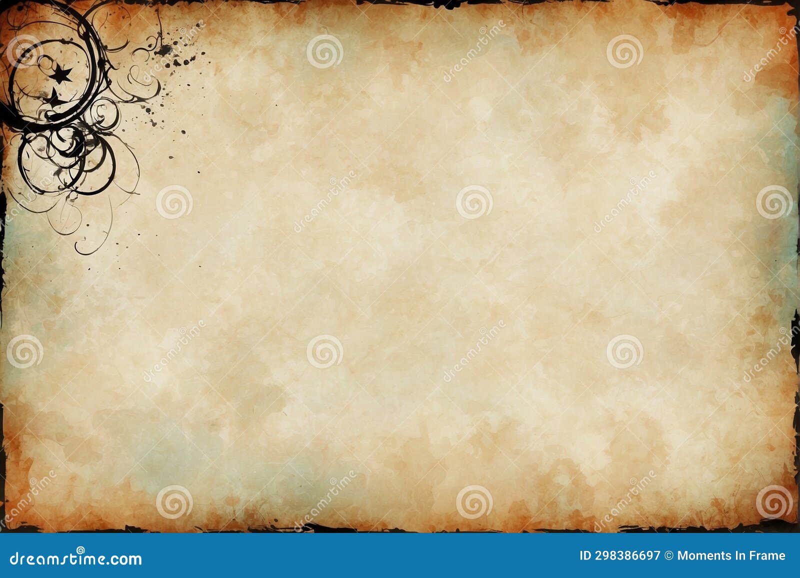 Old blanko paper for text stock illustration. Illustration of parchment ...