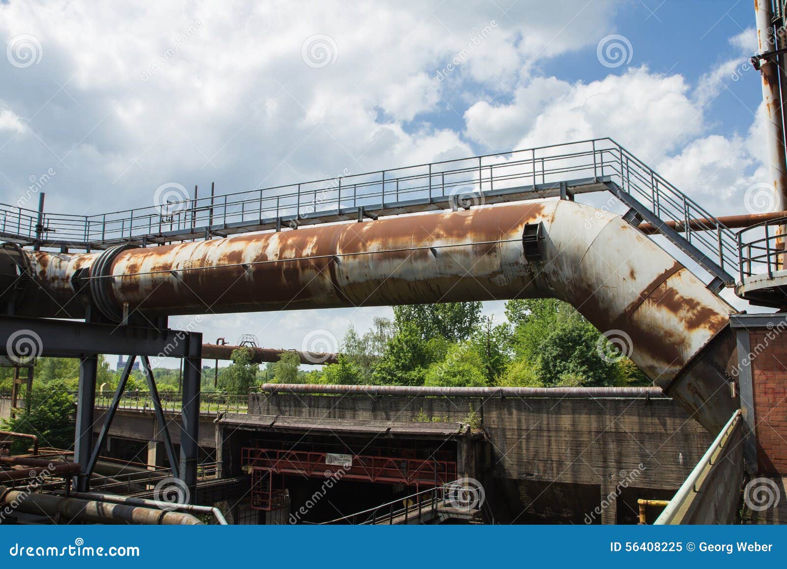 An old blast furnace stock image. Image of history, large - 56408225