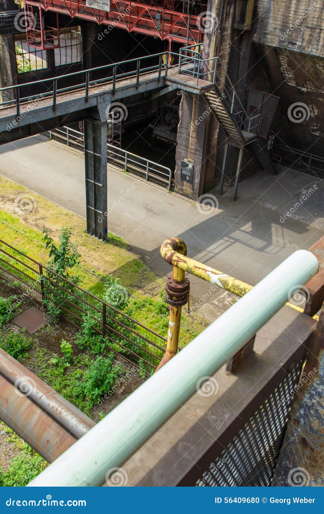 An old blast furnace stock photo. Image of factory, heat - 56409680
