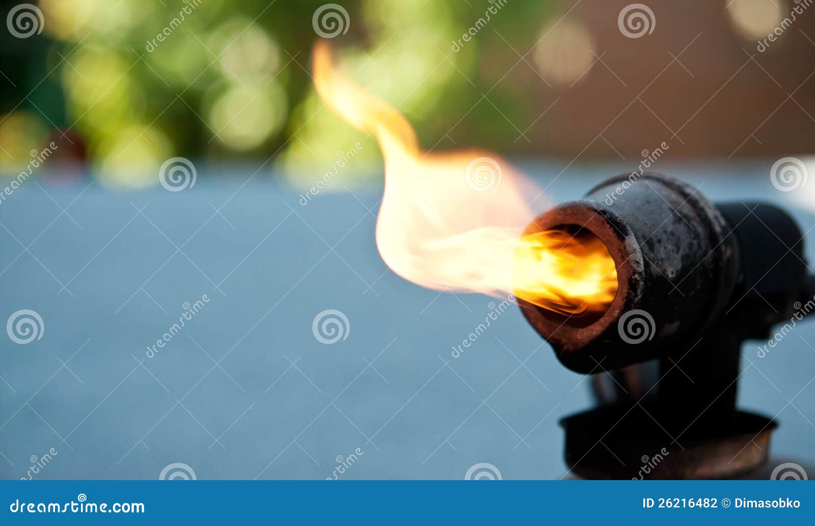 Old blowtorch with fire stock photo. Image of heat, rusty - 26216482