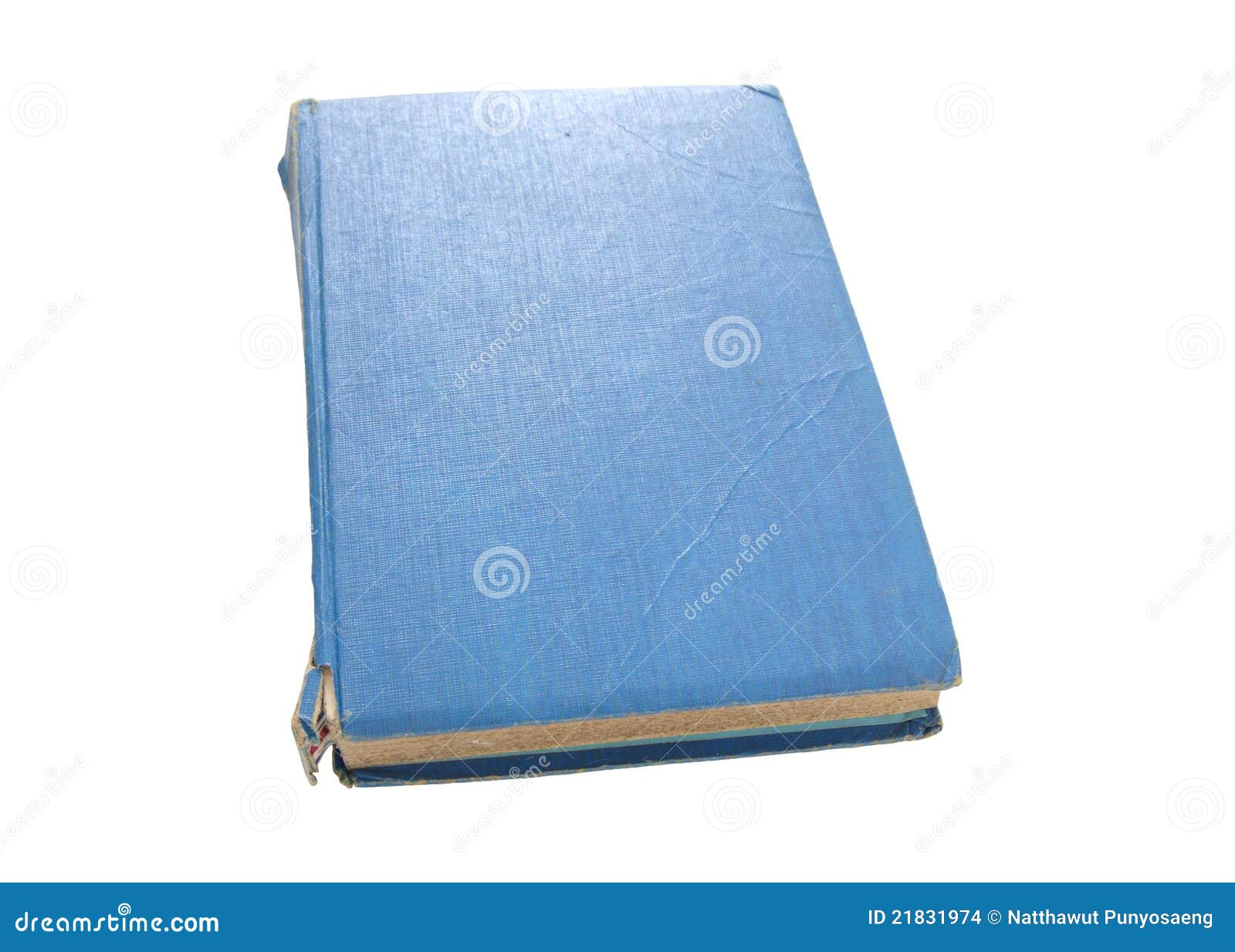 Old Blue Book Isolated on White Stock Photo - Image of document ...