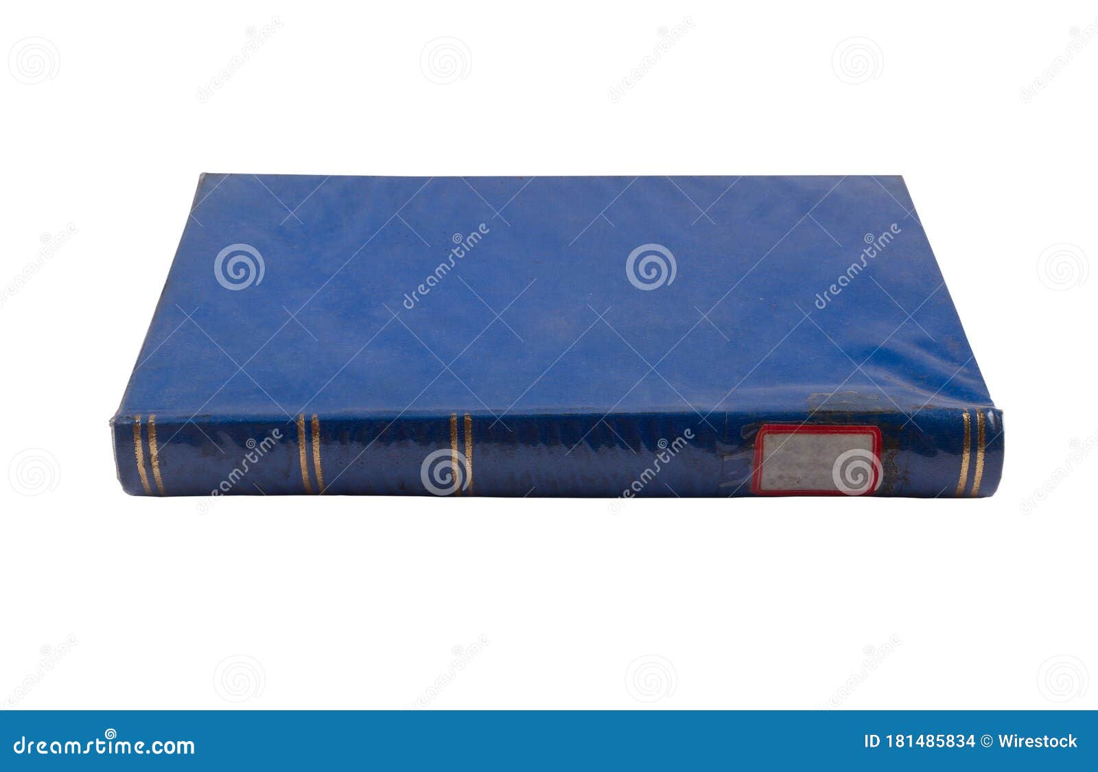 Old Blue Book Isolated on a White Background Stock Photo - Image of ...