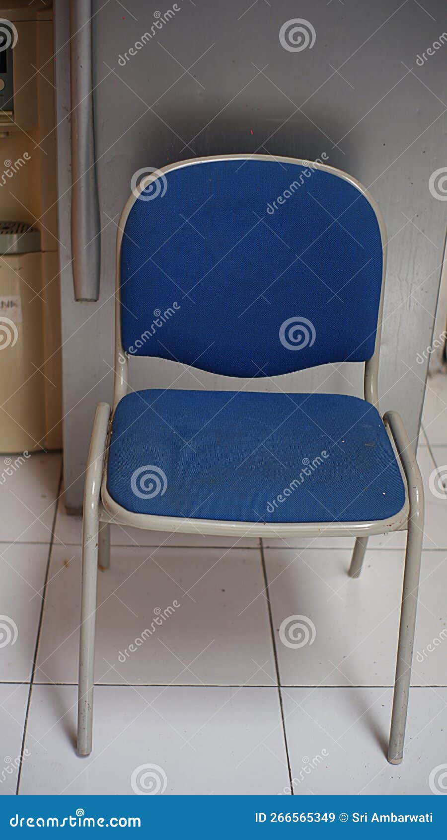 An Old Blue Chair in the House Stock Image - Image of modern, design ...