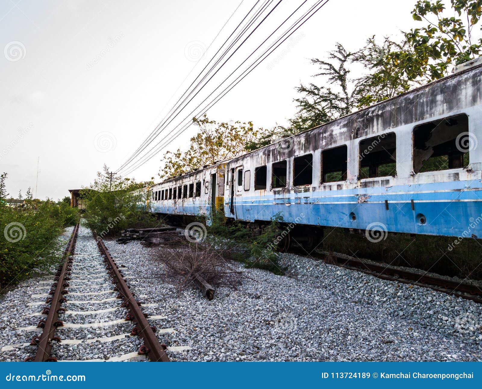 Old bogey of retired train stock image. Image of bogey - 113724189