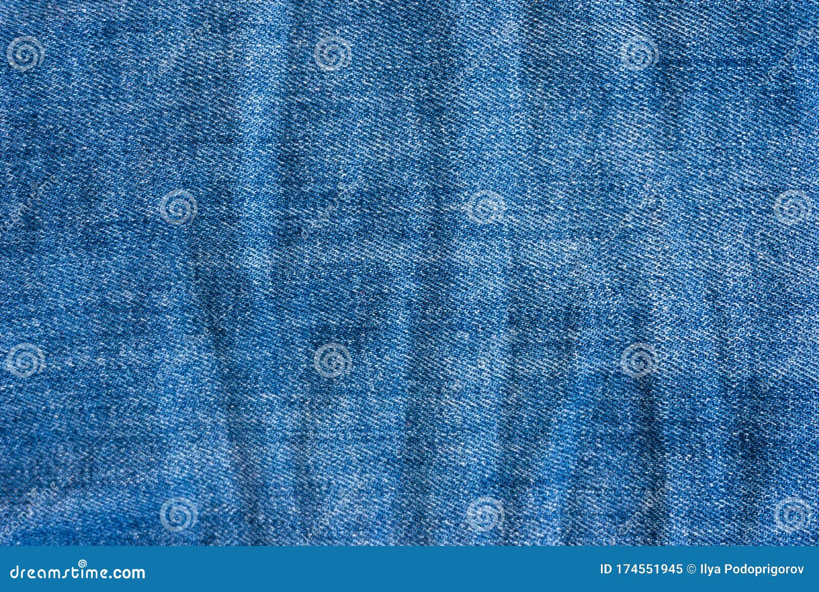 Old Blue Denim Fabric Background Texture Stock Image - Image of cotton ...