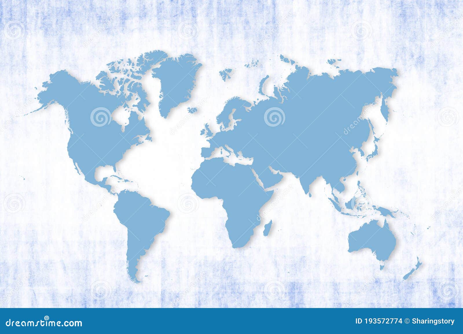 Old Blue Map of the World ,vintage Background Stock Illustration ...