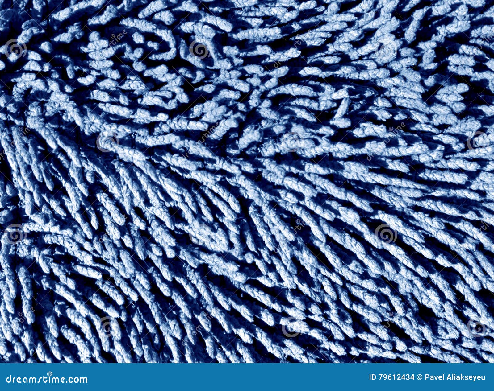Old blue mop texture. stock photo. Image of blue, material - 79612434
