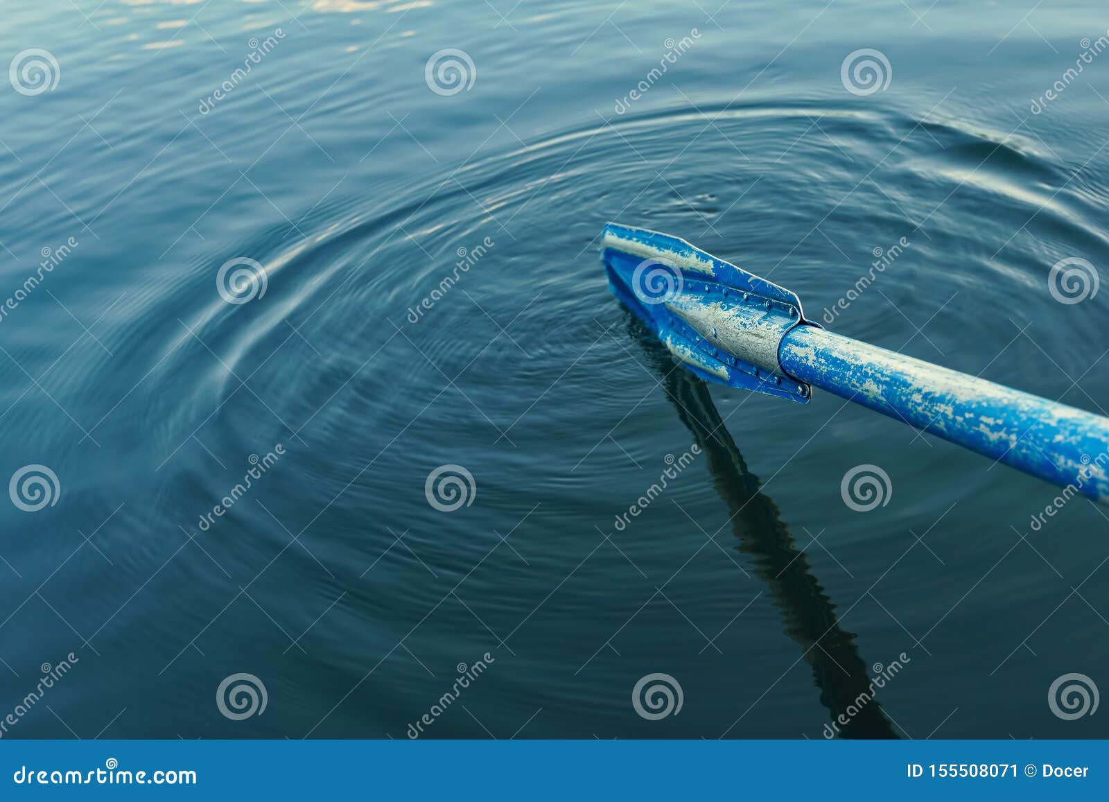 Old Blue Oar in Water Waves Backgrounds Stock Image - Image of nature ...