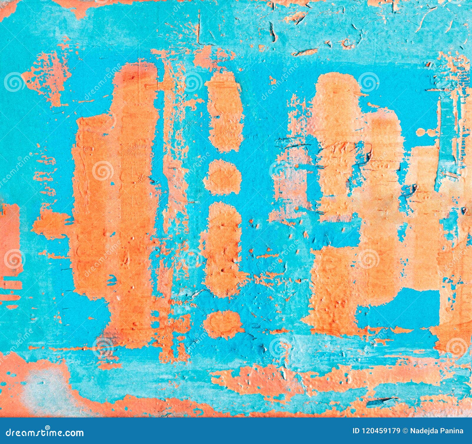 Old Blue Paint on Rusty Metal Background Stock Image - Image of blue ...