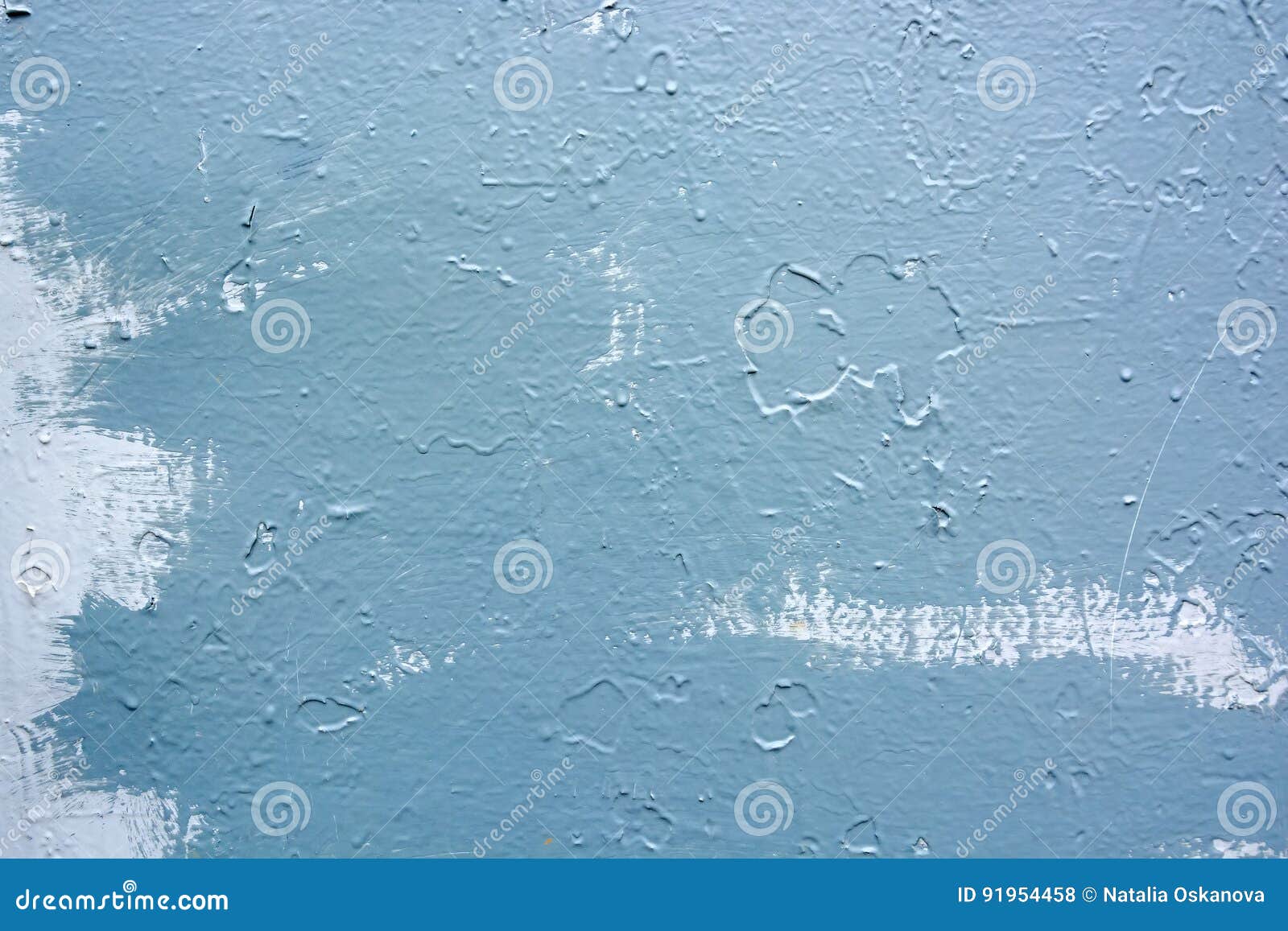 Old Blue Paint Weathered Surface Stock Photo - Image of design ...