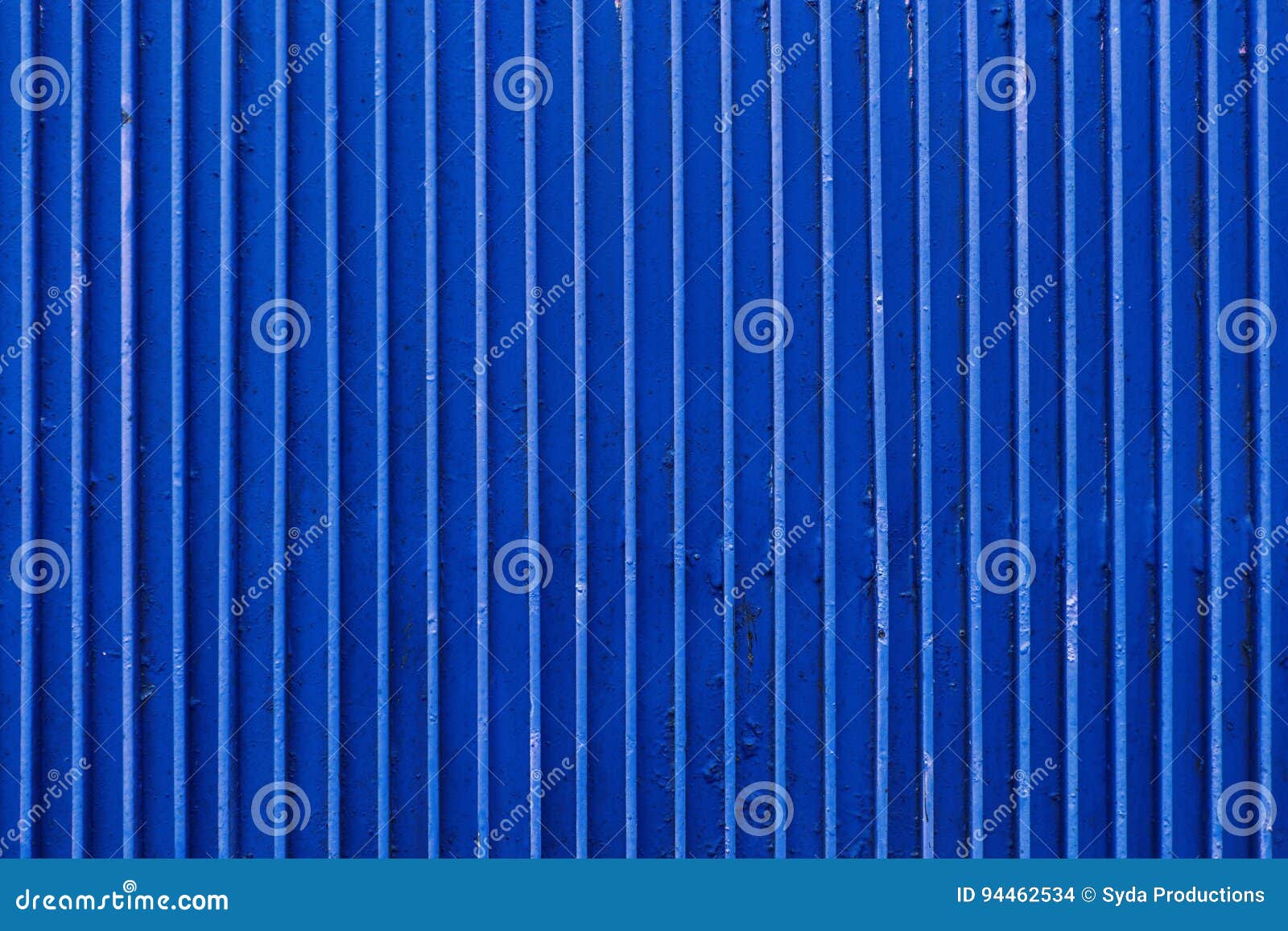 Old Blue Painted Metal Ribbed Surface Stock Photo - Image of surface ...