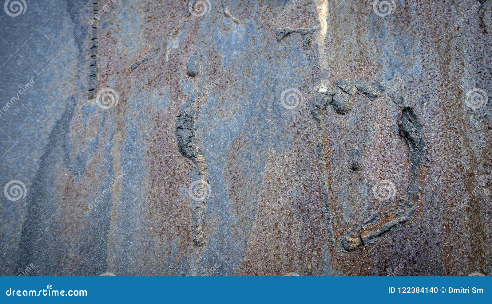 Texture of old blue metal stock photo. Image of pattern - 122384140