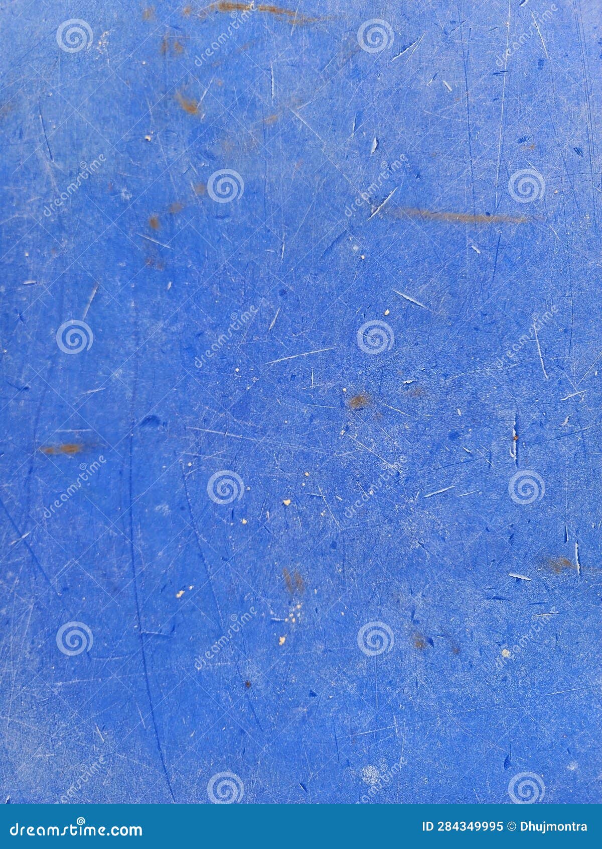The Old Blue Plastic Surface, the Blue with Rough and Scratched Texture ...