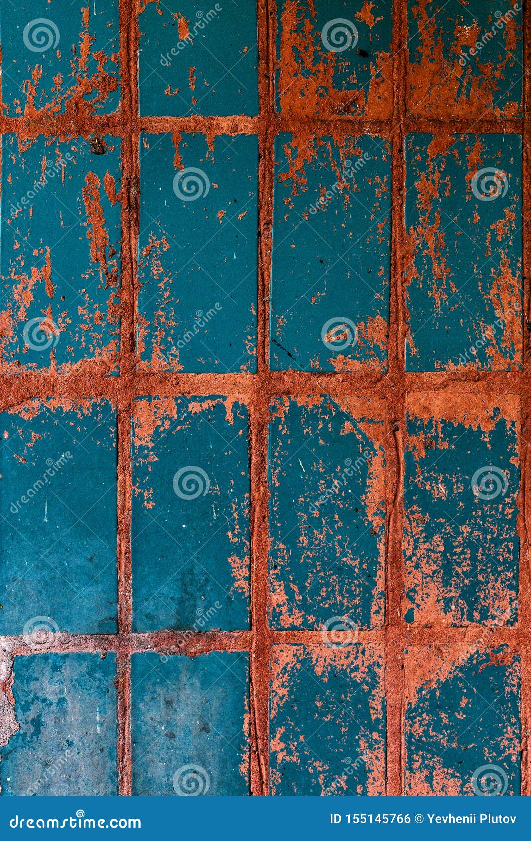 Old Blue-red Tile on the Wall, Rustic Background Stock Photo - Image of ...