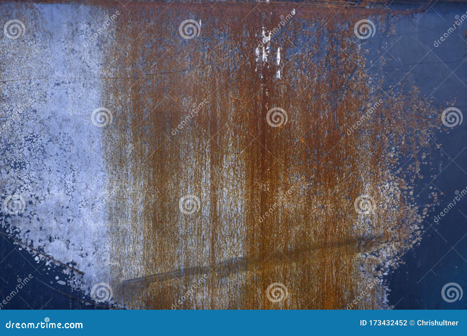Blue Rusted Metal Textured Background Stock Photo - Image of oxidation ...