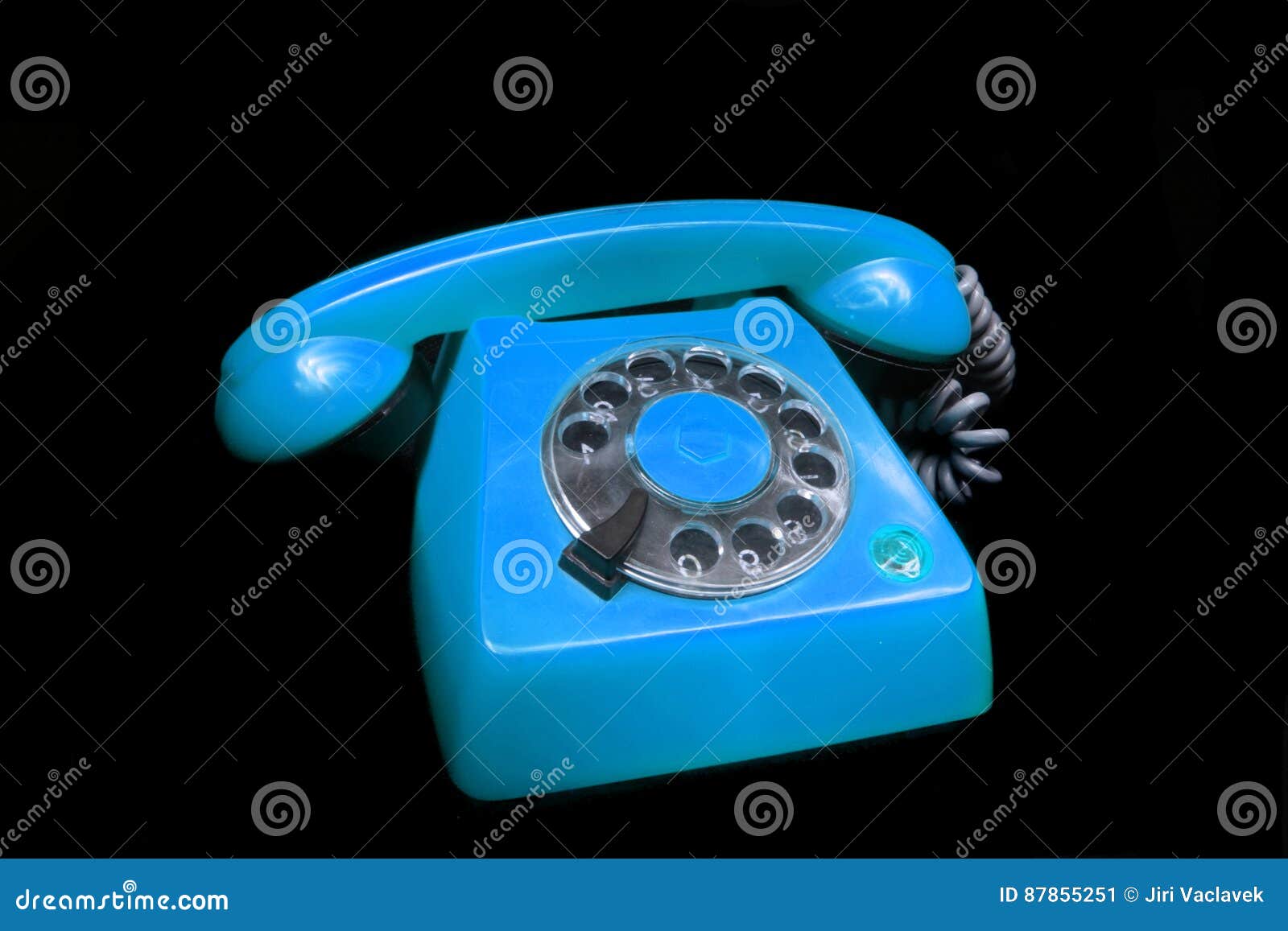 Old blue telephone stock image. Image of ring, plastic - 87855251