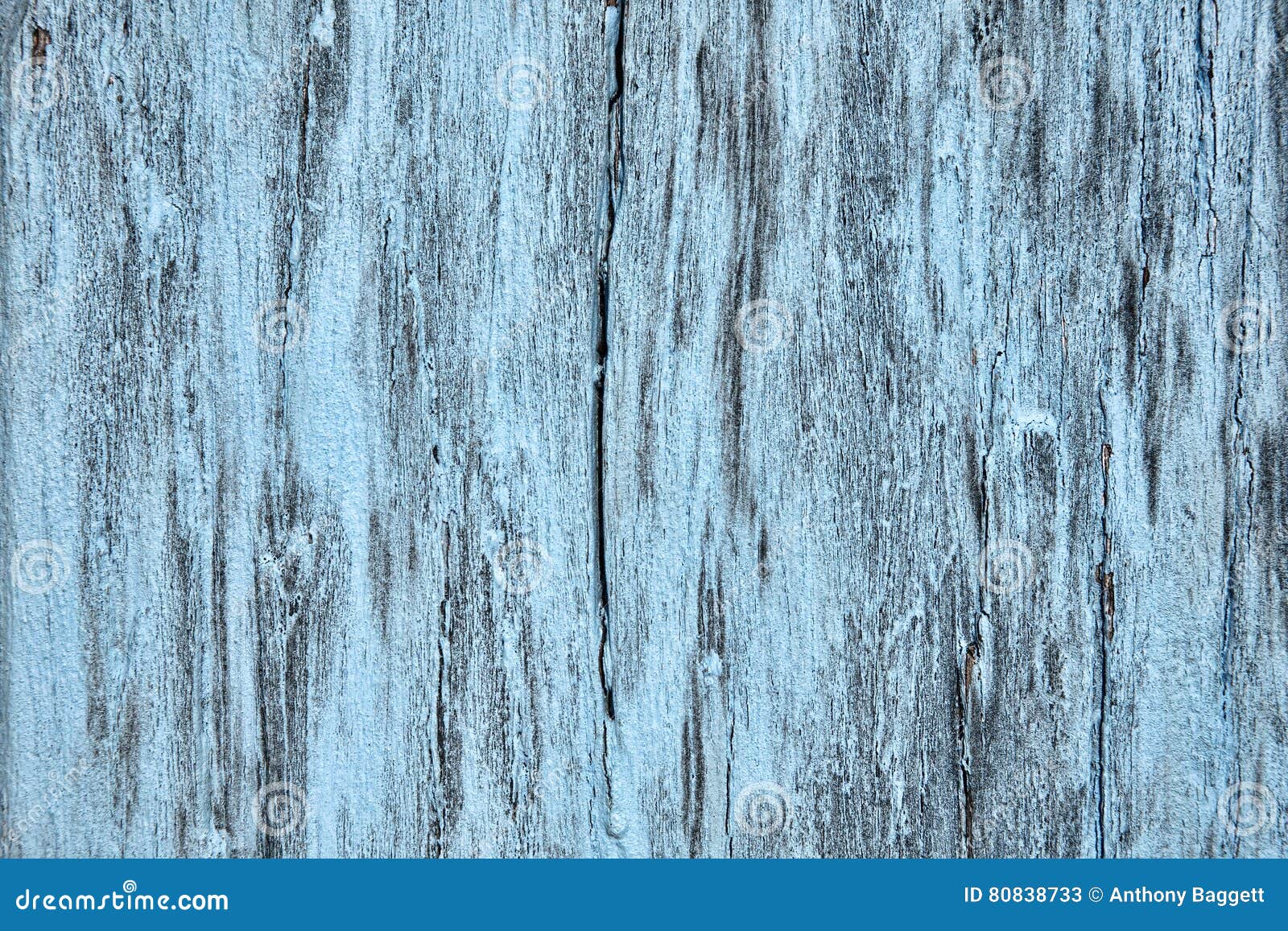 Old Blue Weathered Oak Plank Background Stock Image - Image of ...