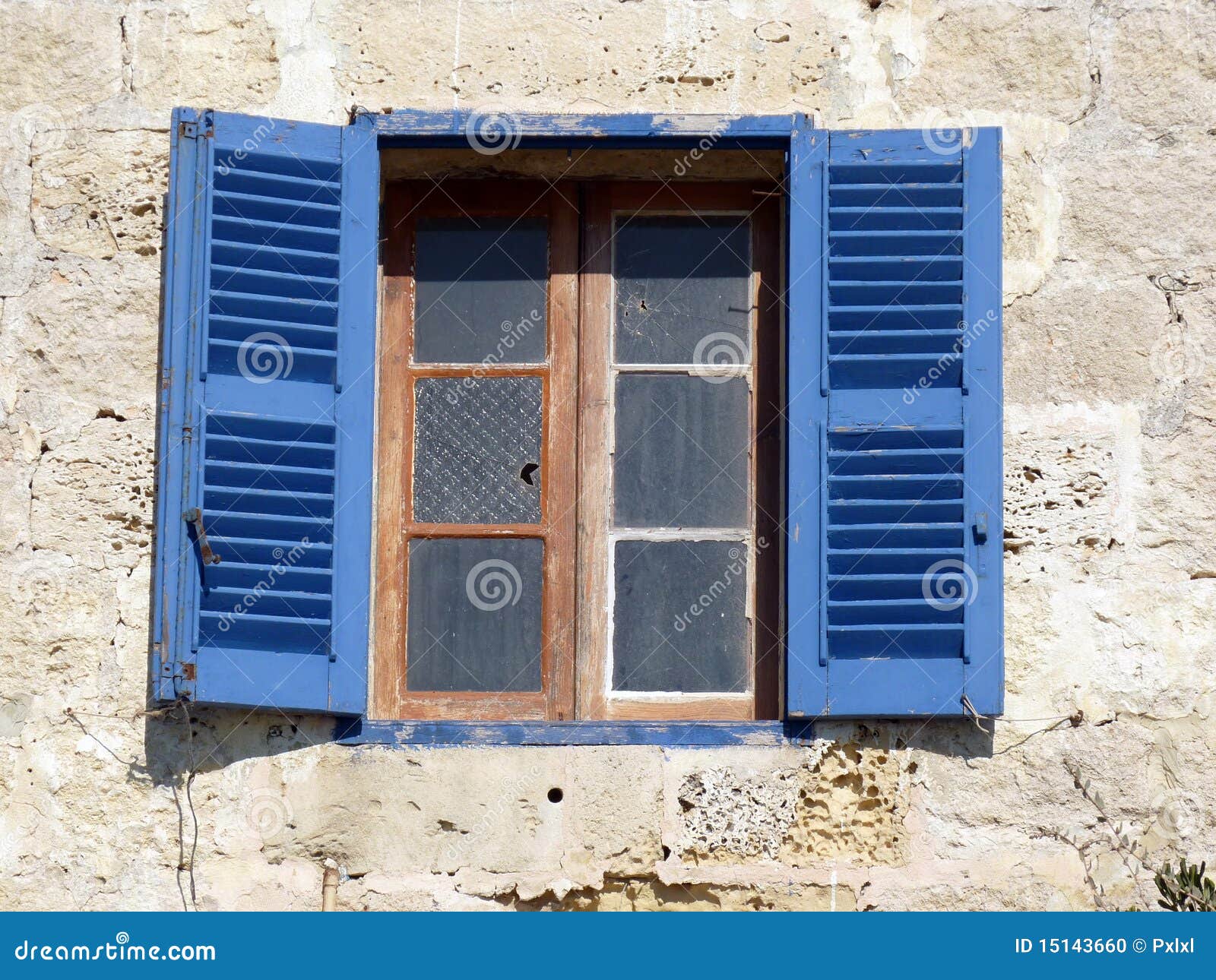 Old blue window stock photo. Image of closed, house, home - 15143660