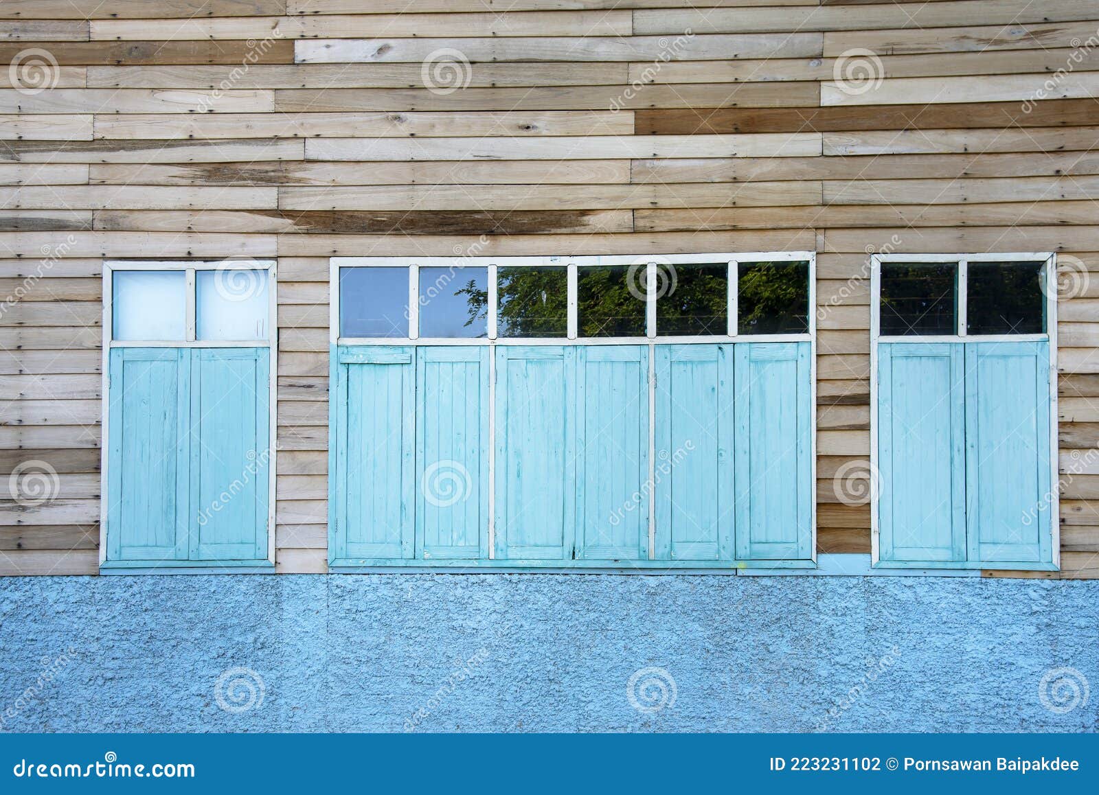 Old Blue wooden window stock photo. Image of abstract - 223231102