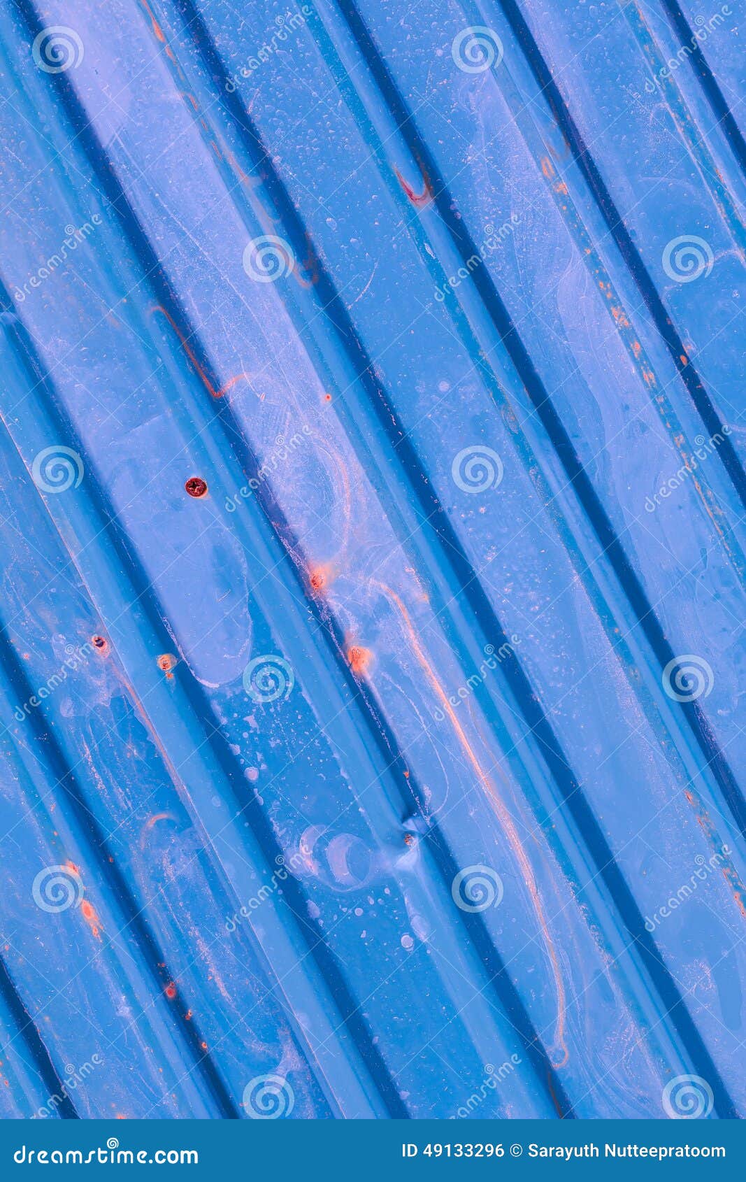 Old blue zinc wall stock photo. Image of abstract, construction - 49133296