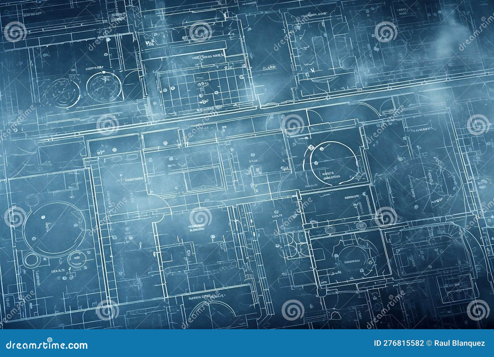 Precision Blueprint Plan Of A Technologically Advanced Modern ...