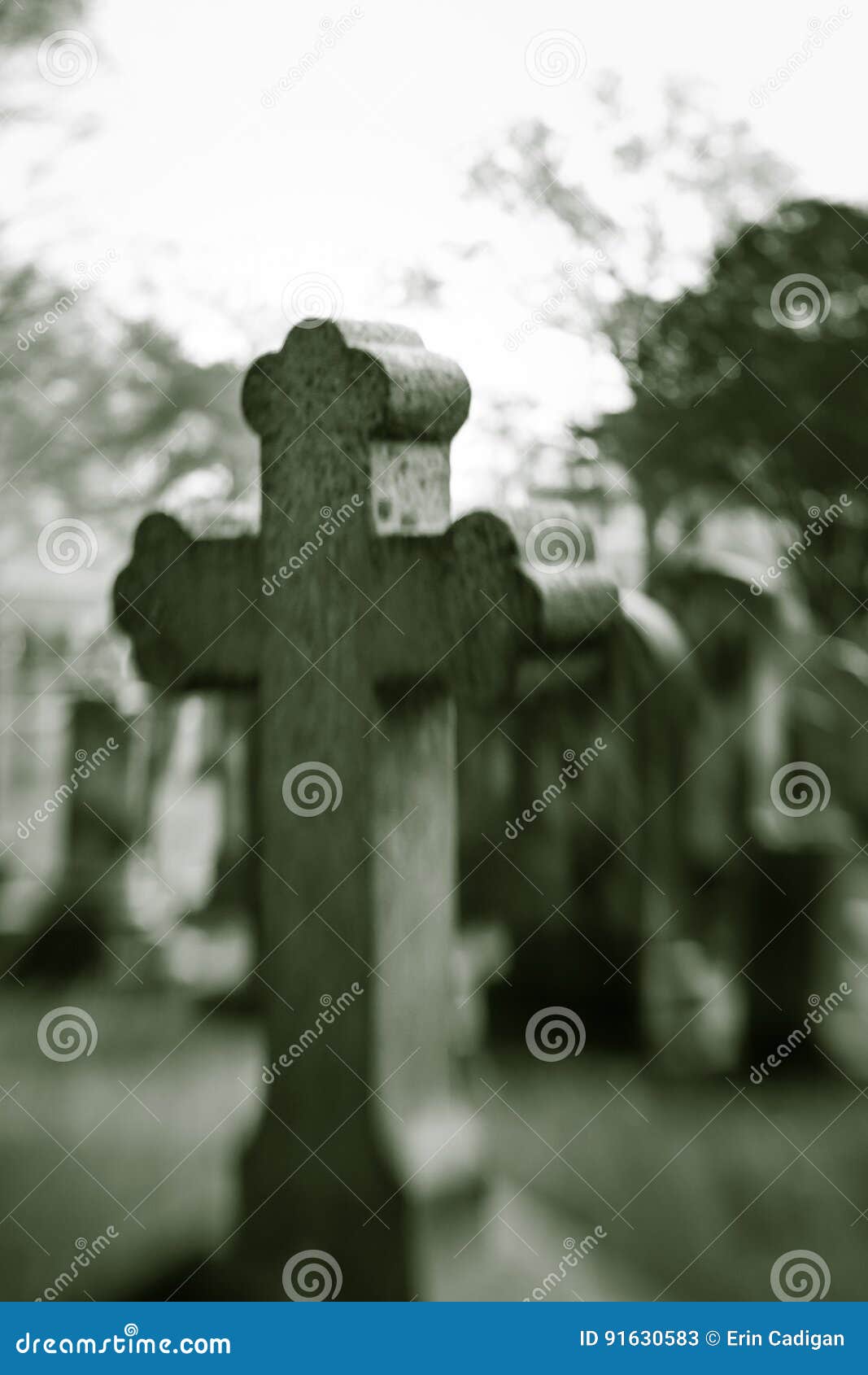 Old Blurry Cross Tombstone stock image. Image of cross - 91630583