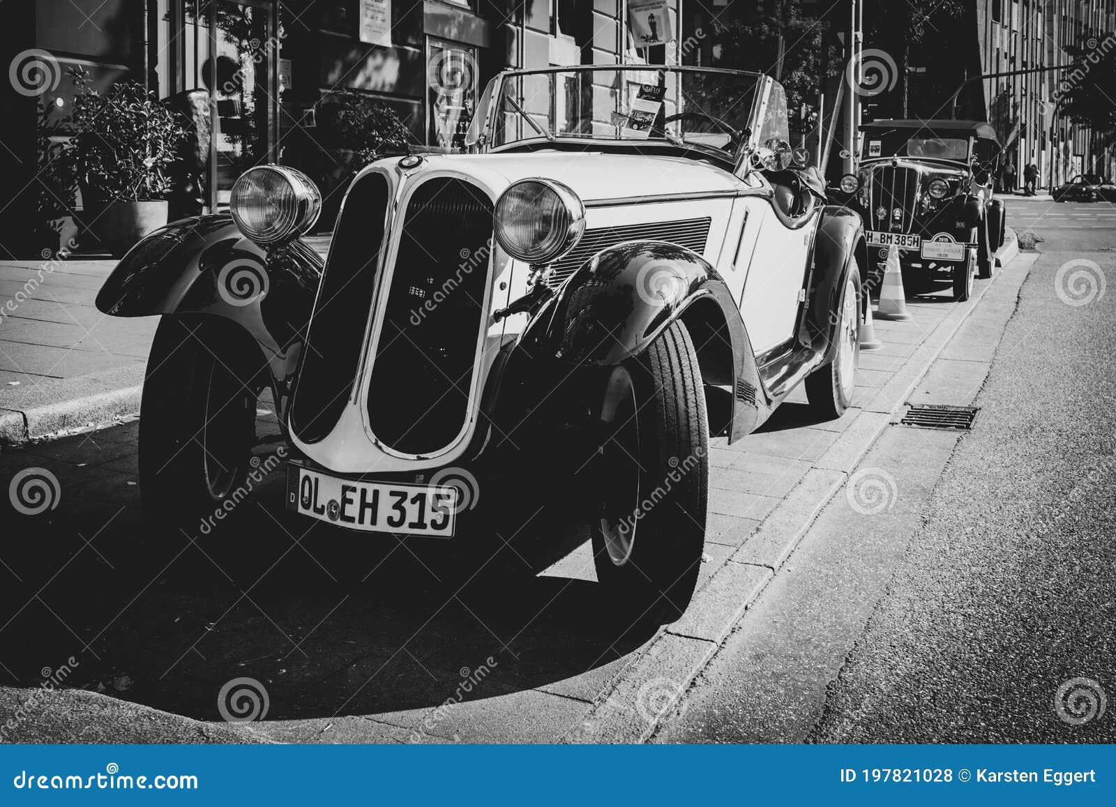 Old Bmw Oldtimer Convertible Stands at the Roadside Editorial Stock ...