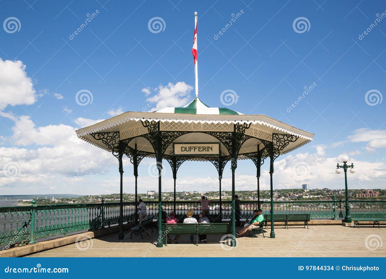 An Old Boardwalk Bandstand of Quebec City Editorial Stock Image - Image ...
