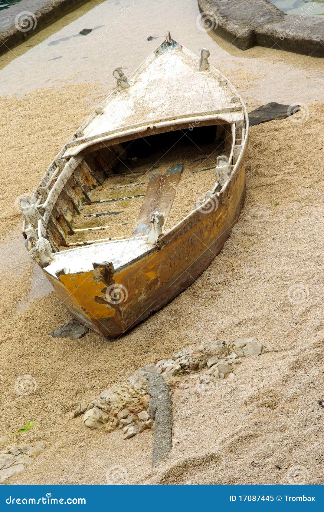 Old boat stock image. Image of wood, broken, antiques - 17087445