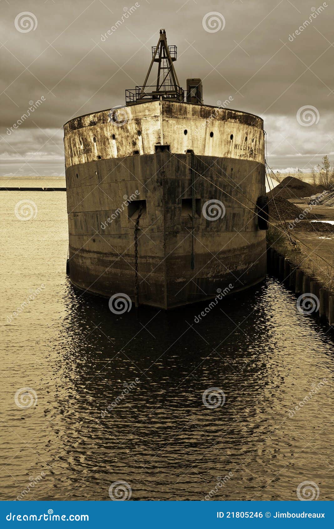 Old boat at the dock stock photo. Image of metal, export - 21805246
