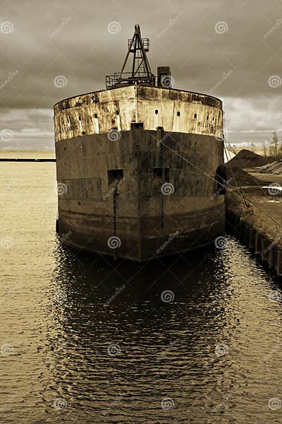 Old boat at the dock stock photo. Image of metal, export - 21805246