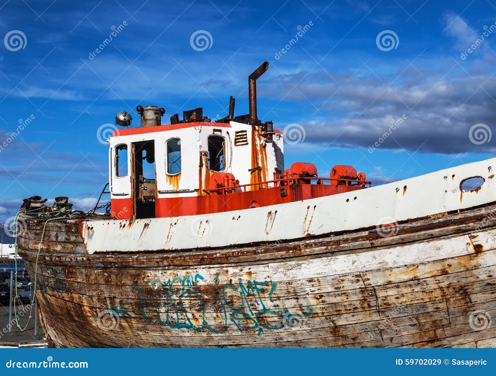 Old Boat Resting in Dry Dock Stock Image - Image of alter, timber: 59702029