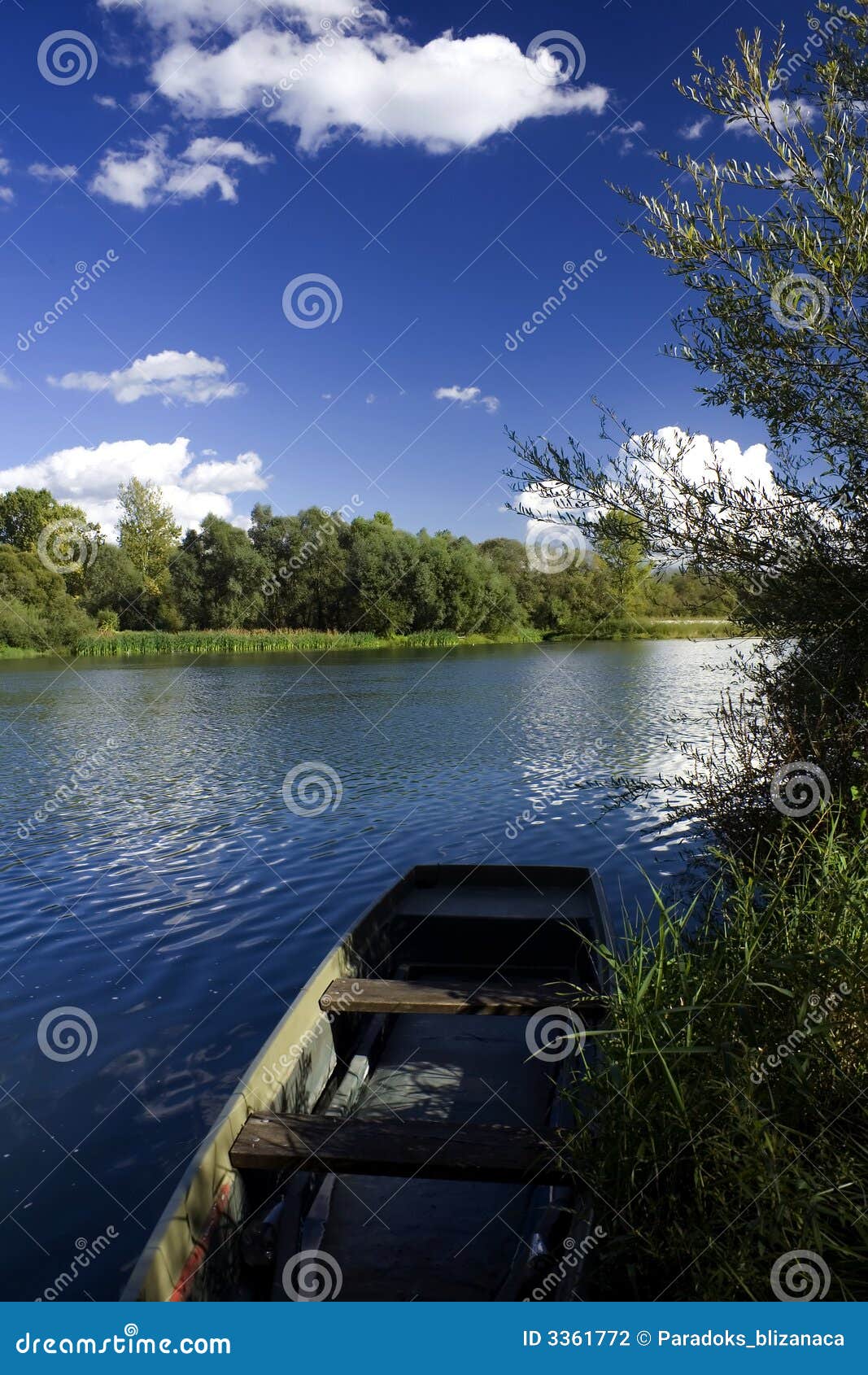 Old boat on river shore stock photo. Image of drava, boat - 3361772