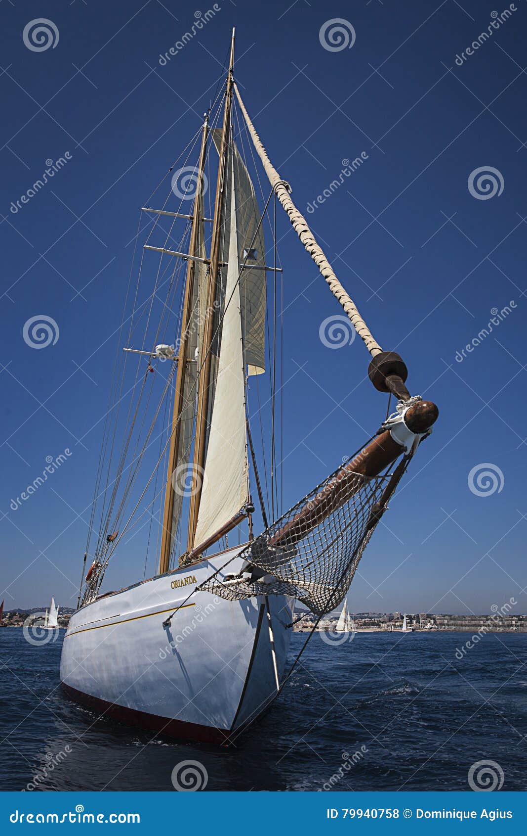 Old boat at sea editorial stock photo. Image of elegant - 79940758