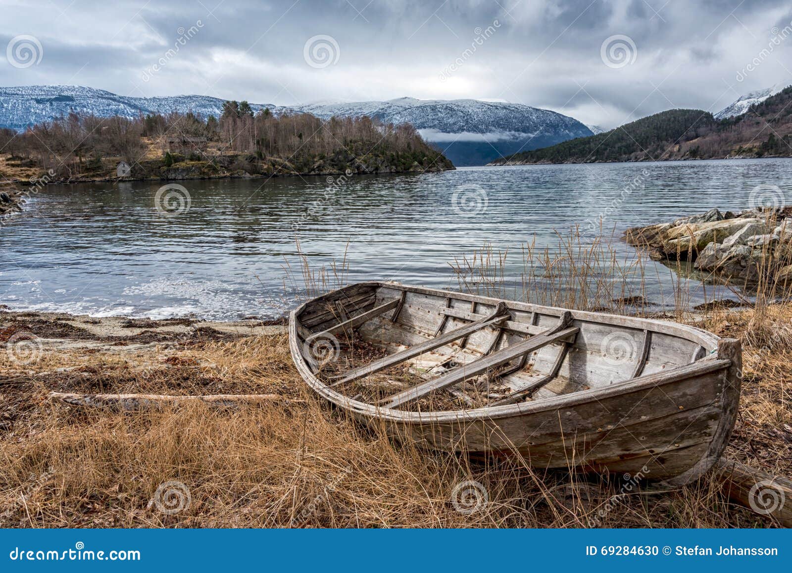 Old boat on the shore stock photo. Image of travel, forest - 69284630