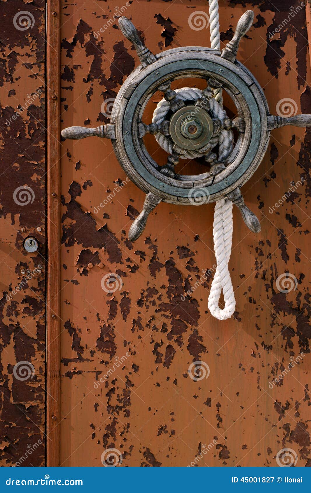 Old boat wheel stock image. Image of marina, nature, lake - 45001827