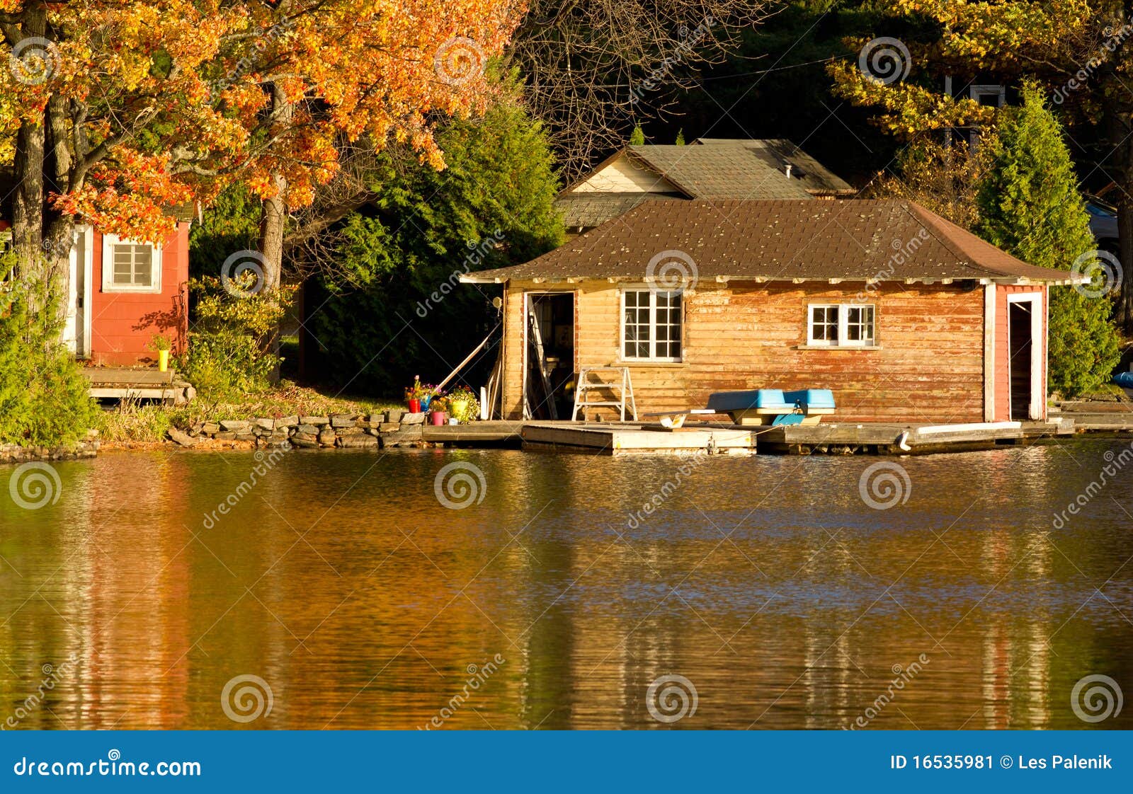 Old boathouse stock image. Image of building, reflection - 16535981