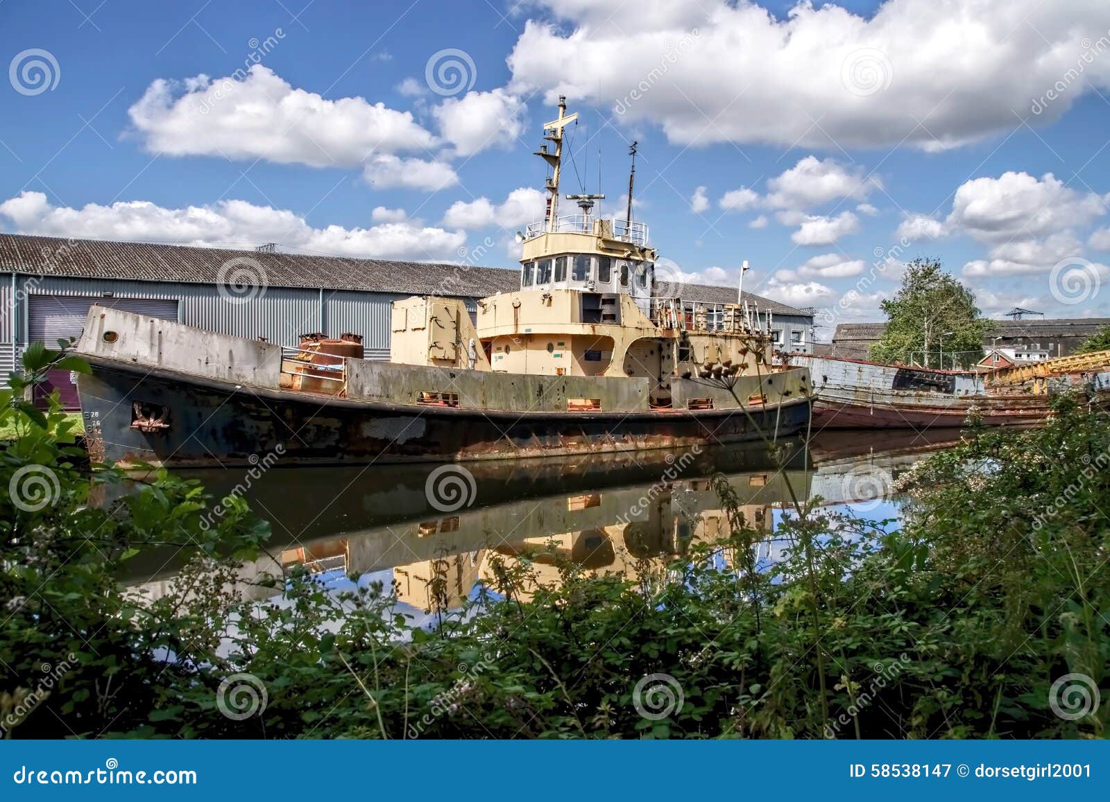 Old Boats Along the Exeter Canal Stock Image - Image of devon, exeter ...