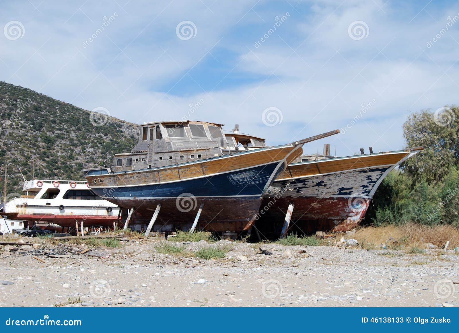 Old boats stock image. Image of repairs, restore, aged - 46138133