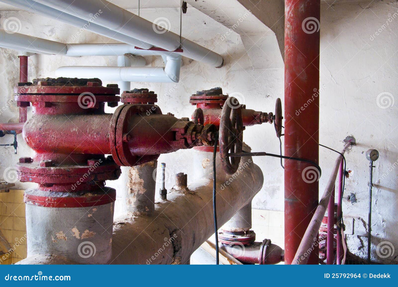 Old boiler room stock photo. Image of pipe, clean, room - 25792964
