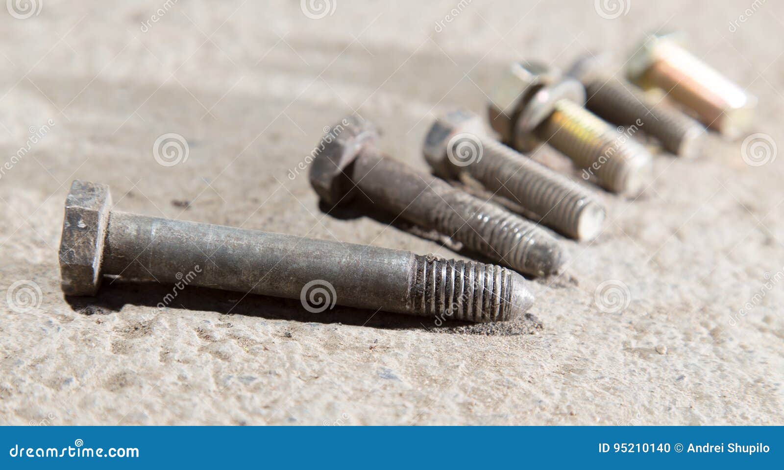 Old bolts stock photo. Image of junk, rough, corrosion - 95210140