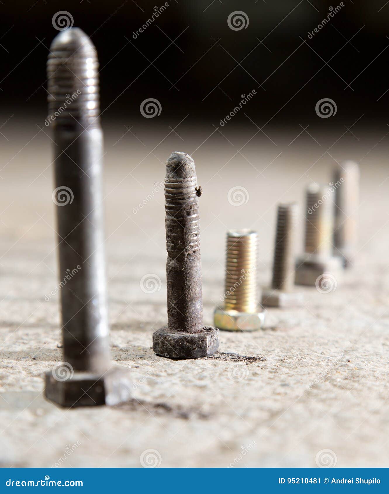 Old bolts stock image. Image of rusty, iron, junk, hardware - 95210481