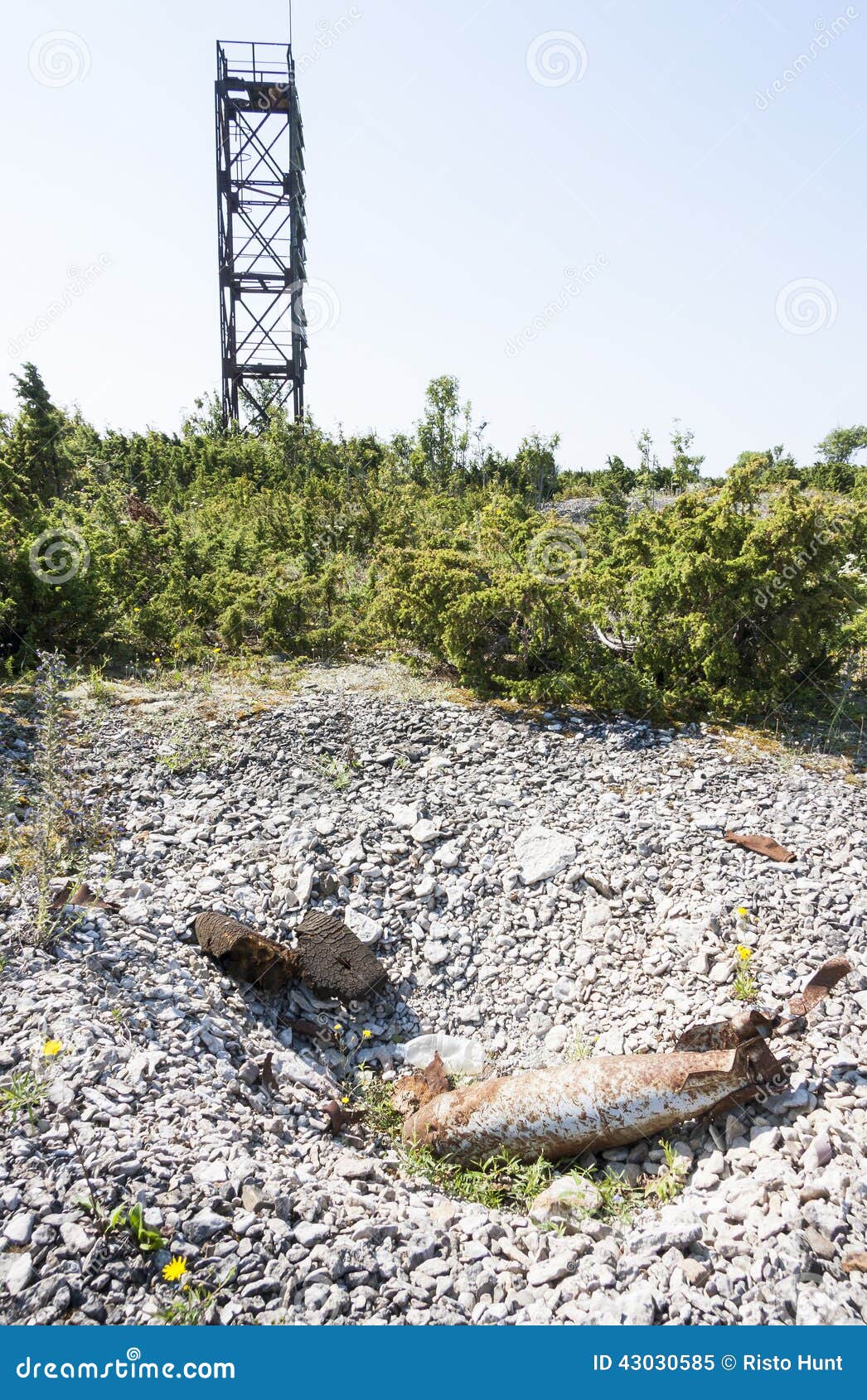 Old Bomb or Missile on the Ground Stock Image - Image of dangerous ...