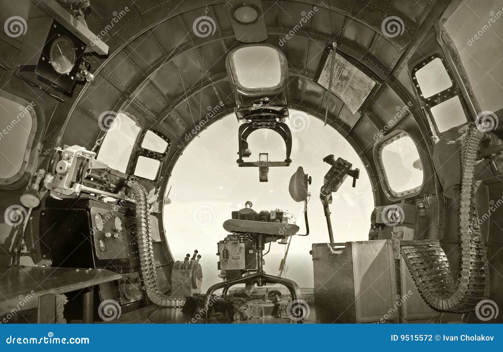 View Old Aircraft Cockpit Two Stock Photos by Megapixl