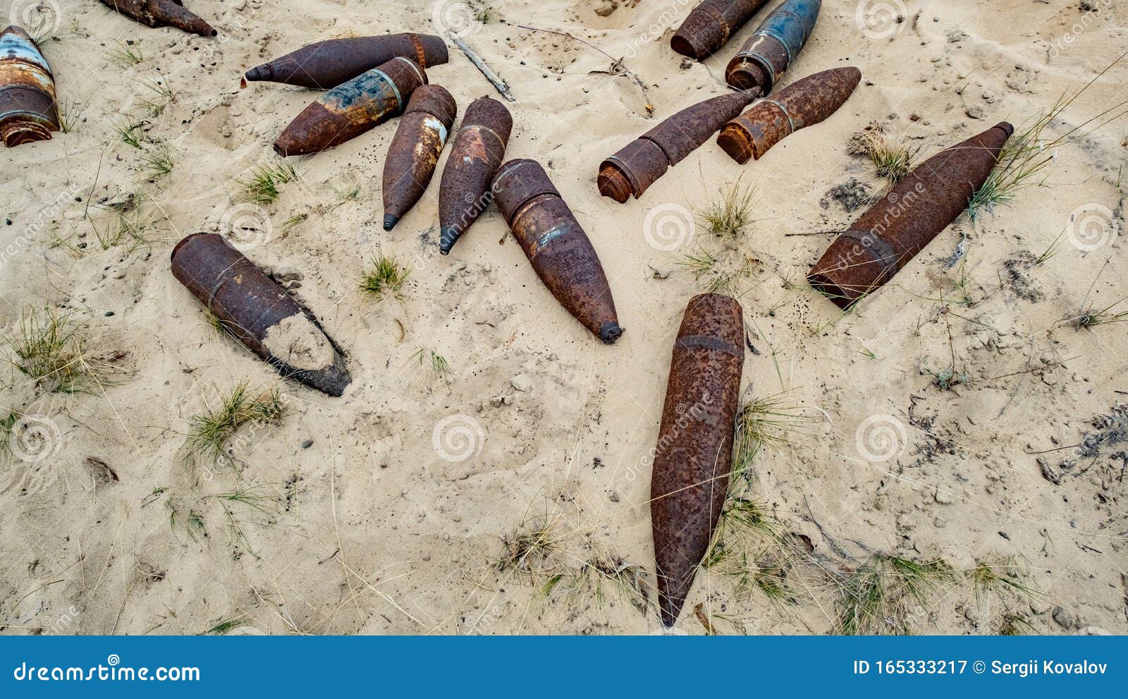 Old bombs in desert stock image. Image of ordnance, bombs - 165333217