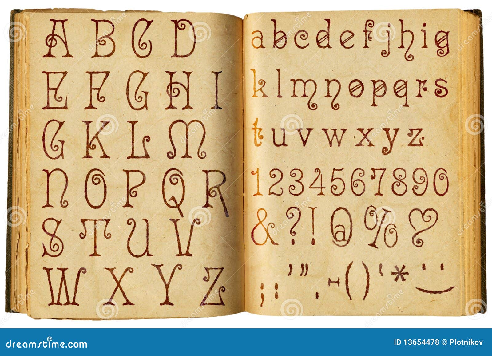 Old book with ancient font stock photo. Image of aged - 13654478