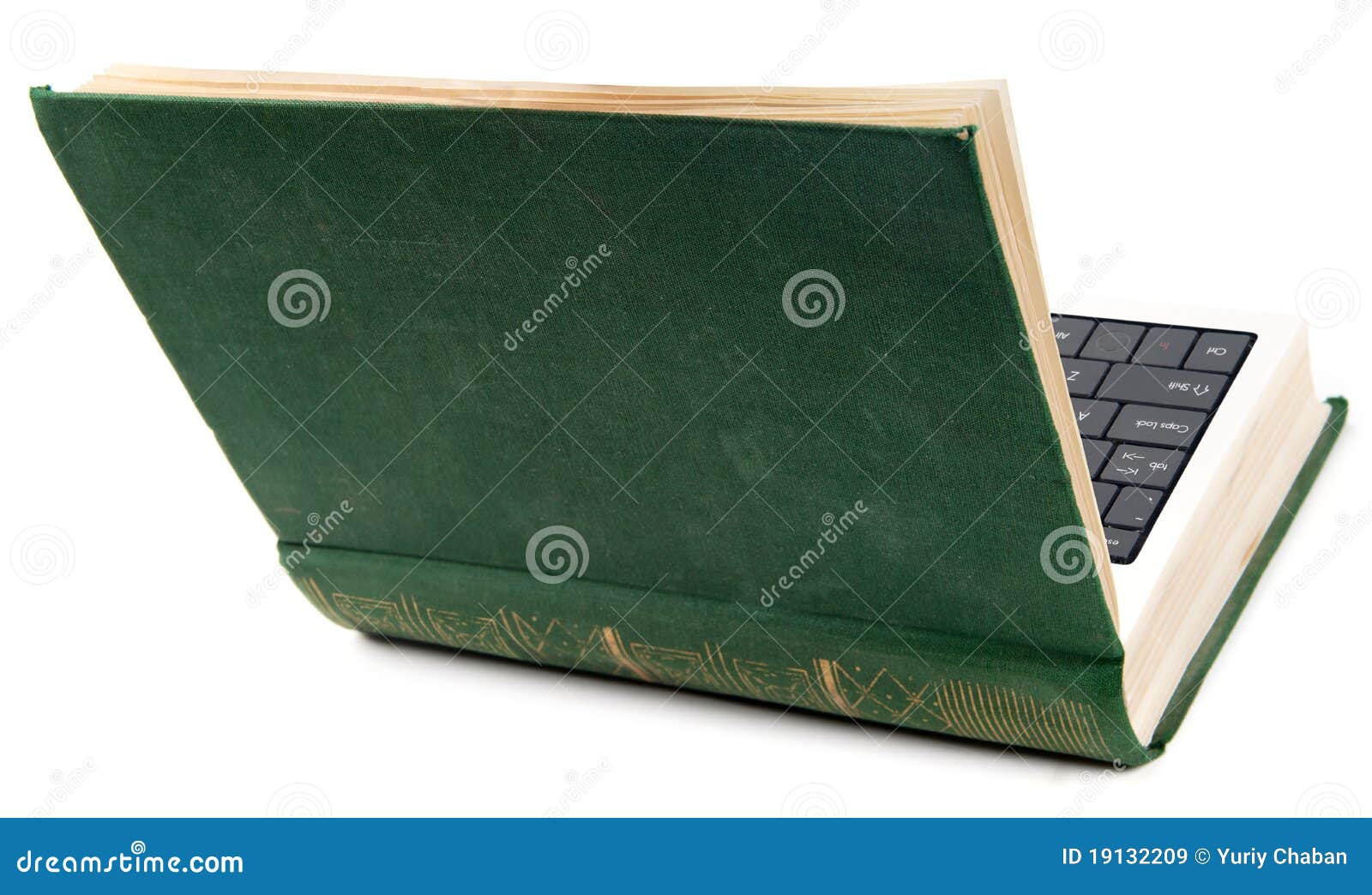 Old book as laptop stock image. Image of internet, advance - 19132209