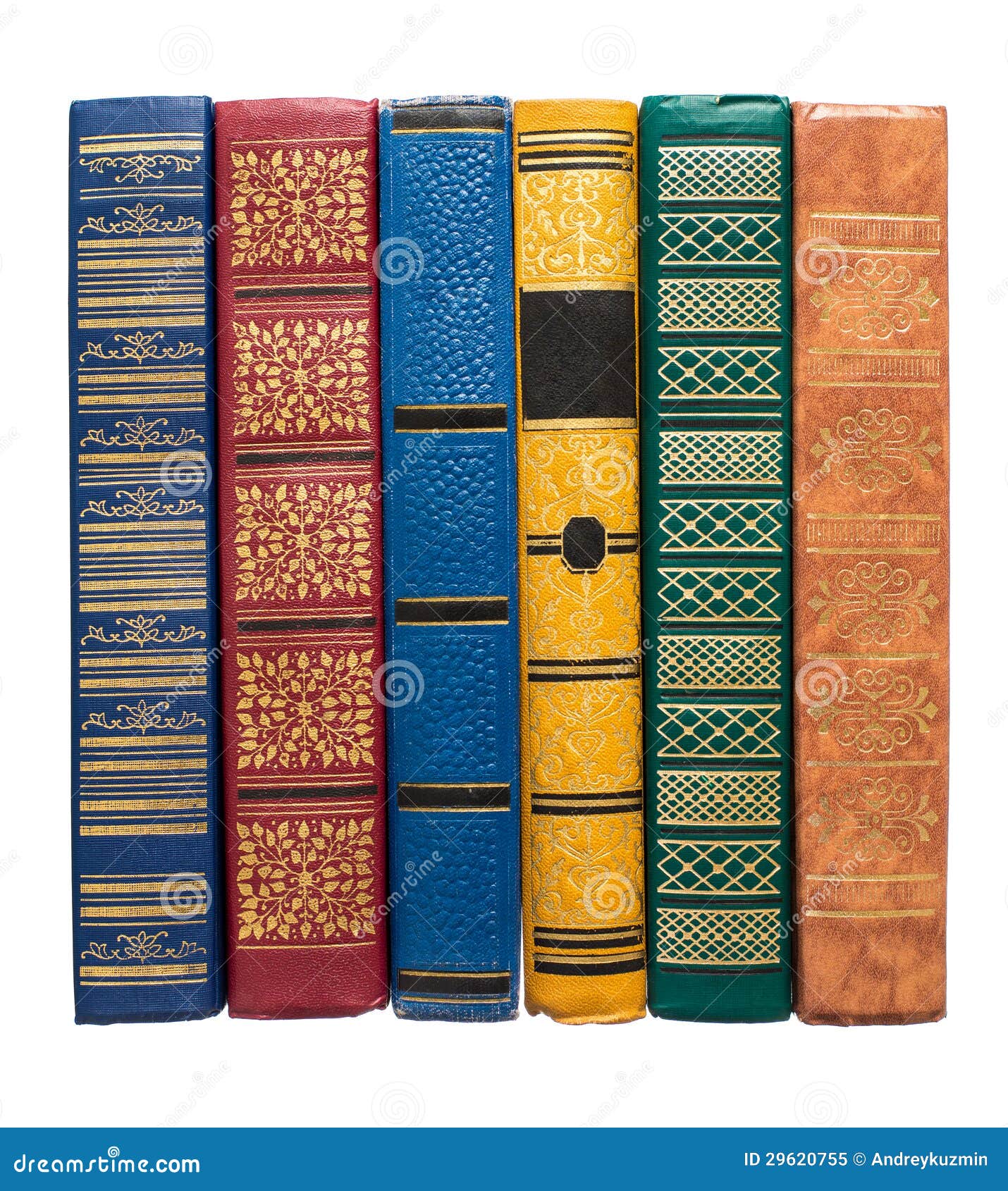 Old book backs isolated stock image. Image of blue, dirty - 29620755